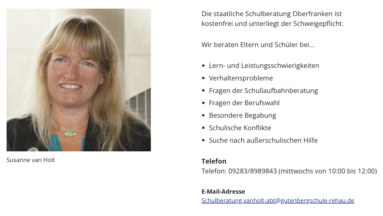 Schulberatung – Mittelschule Helmbrechts